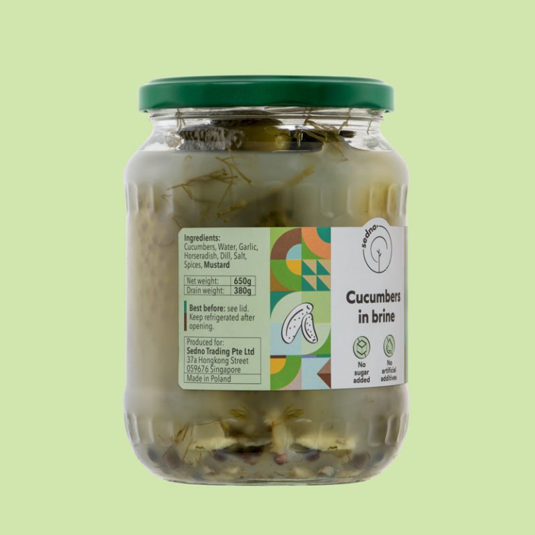 Gherkins | Cucumbers in Brine – Probiotic & Natural | Sedno SG