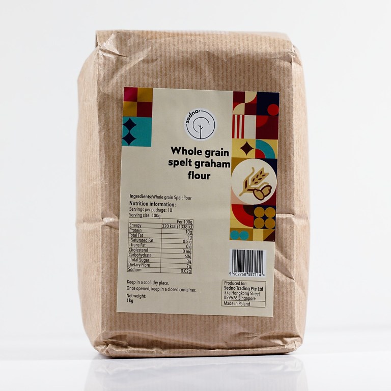 Whole Grain Spelt Graham Flour 1kg - Sedno